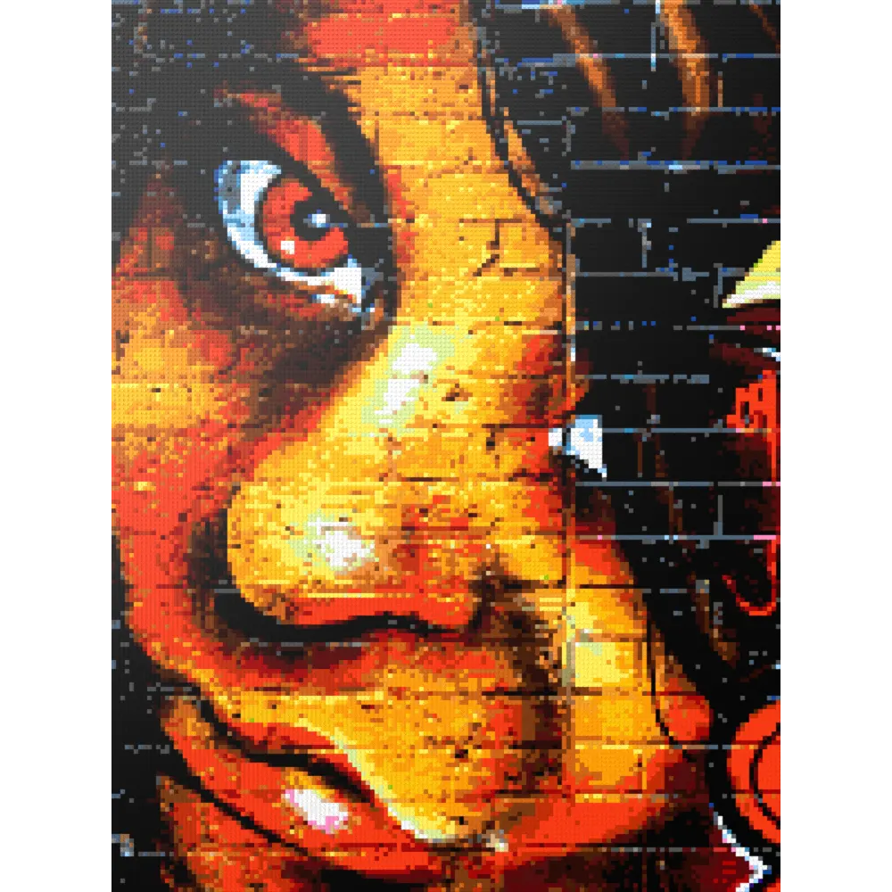 Street Art Spray Paint Face – Art For Bricks